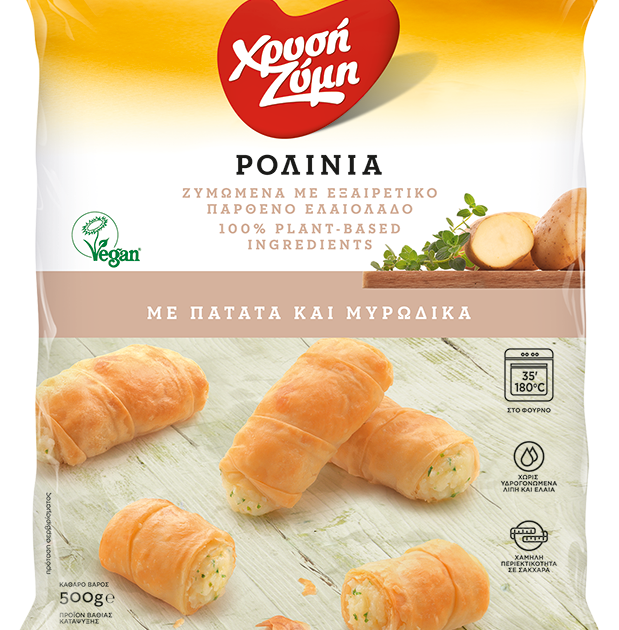 Rollini with potatoes and spices - Χρυσή Ζύμη