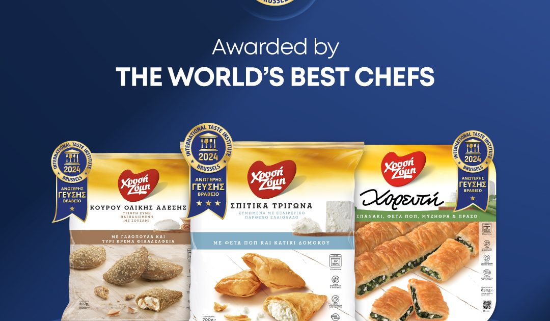 TRIPLE INTERNATIONAL AWARD FOR THE PRODUCTS OF M. ARABATZIS SA - Χρυσή Ζύμη