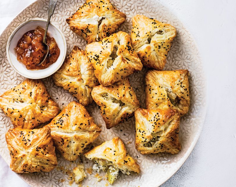 Puff Pastry Pouches with Zucchini & Feta | Chrysi Zymi